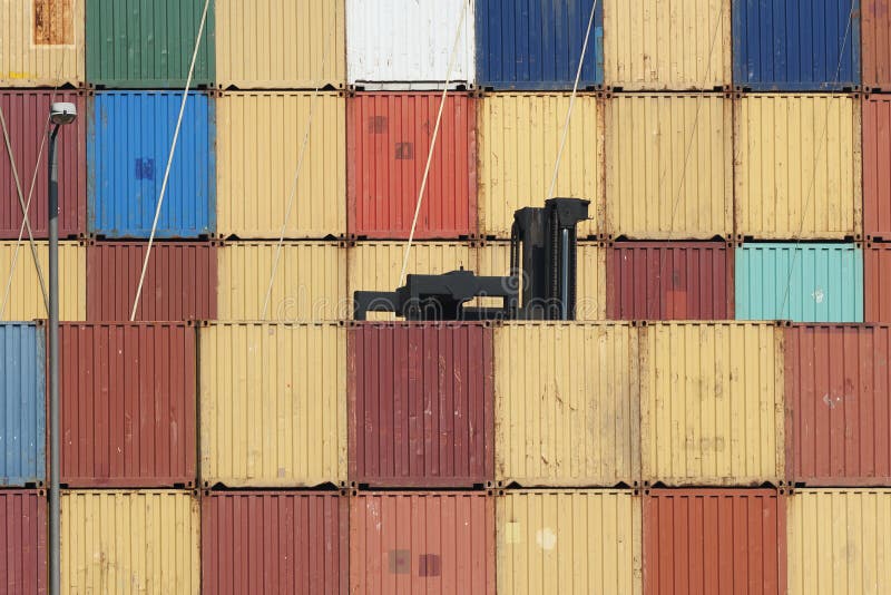 Container port stock image. Image of harbor, freight - 33520479