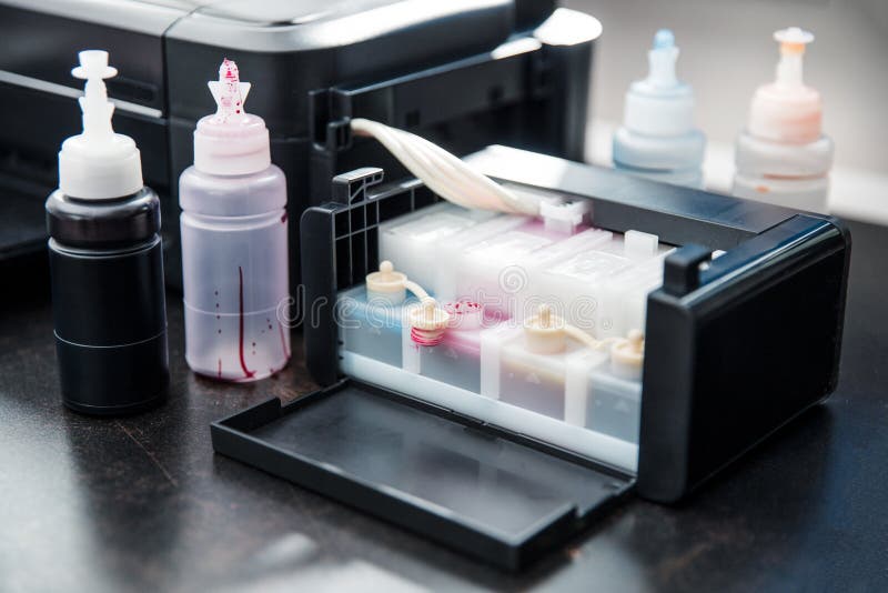 Photo printer stock photo. Image of equipment, peripheral - 32572