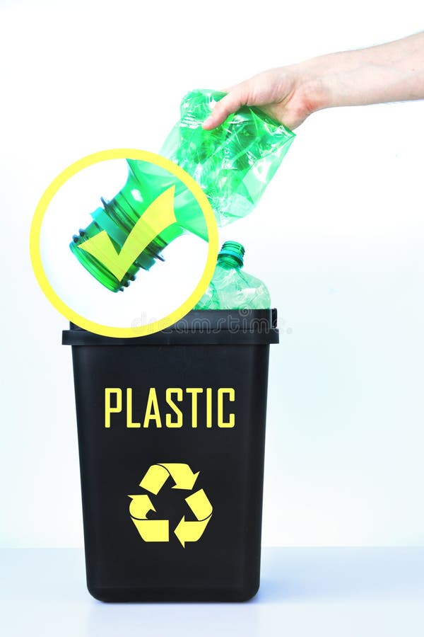 Container for Recycling - Plastic. Stock Image - Image of hand, hazard ...