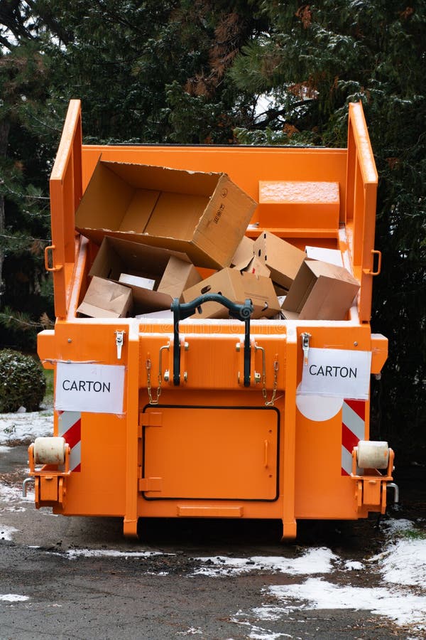 Waste Cardboard Entering Recycling Plant on a Conveyor Belt Stock Image ...