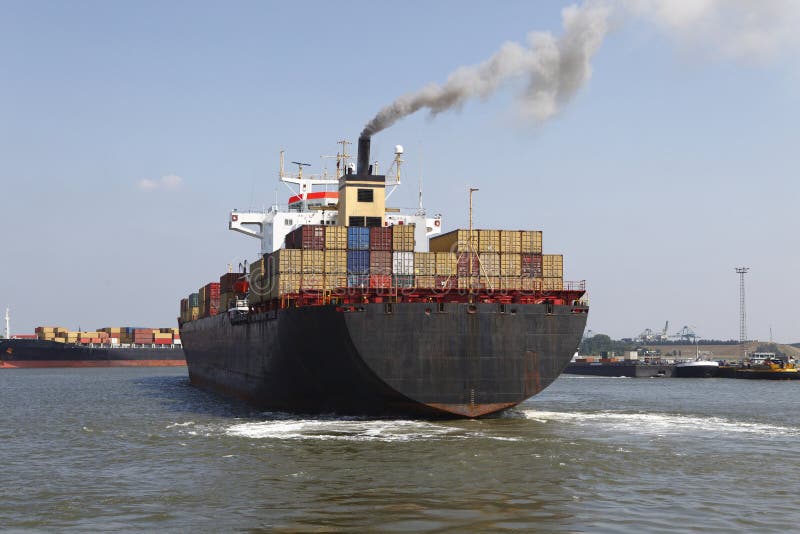 Cargo ship stock photo. Image of commerce, cargo, maritime - 12861382