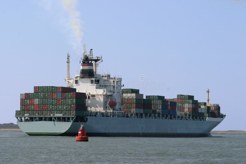 Container ship stock photo. Image of ship, freight, container - 3407954