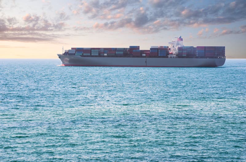 Container ship stock photo. Image of load, freight, delivery - 30752652
