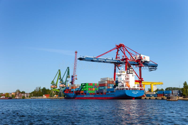 Container Ship editorial stock image. Image of hanse - 27486689