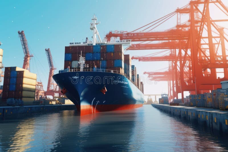 Bulk Cargo Ship Under Port Crane Stock Illustrations – 84 Bulk Cargo ...