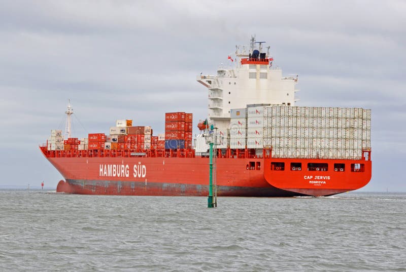 Container Ship CAP JERVIS editorial photography. Image of port - 54417137