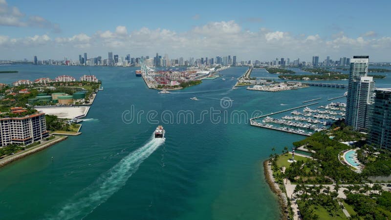 Container Ship. Cargo Business 4k. Export and Import. Cargo Ship with ...