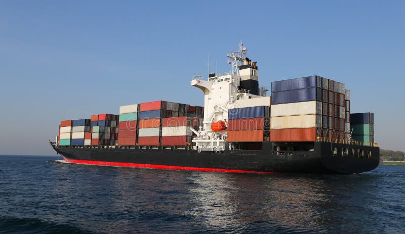 Container Ship Carrying Goods Editorial Photography - Image of freight ...
