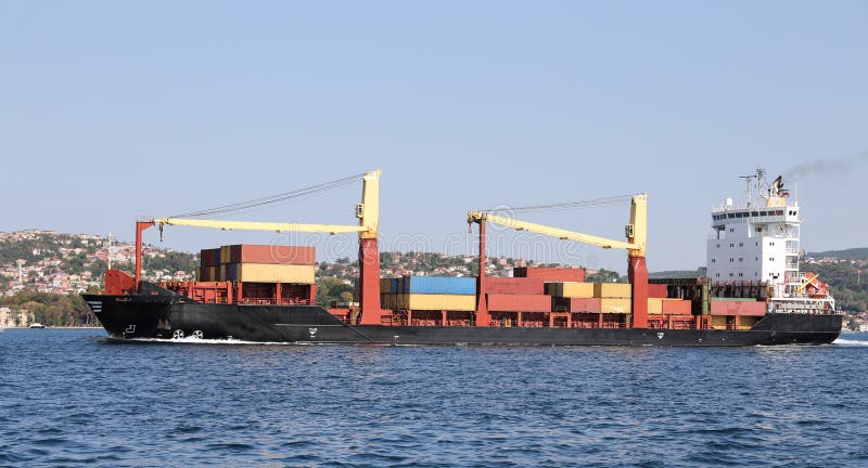 Container Ship Carrying Goods Stock Photo - Image of trade, shipping ...