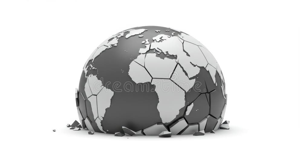 Container Ship Collision at Sea Stock Illustration - Illustration of ...