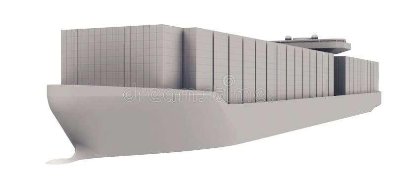 Container ship stock illustration. Illustration of goods - 31274220