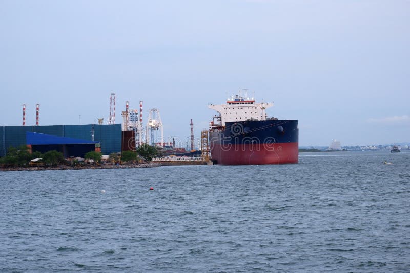 Container Ship International Trade Perspective Stock Image - Image of ...