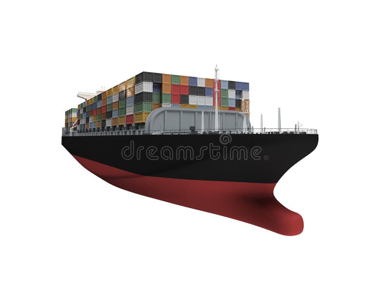 Big ship liner front view stock illustration. Illustration of titanic ...