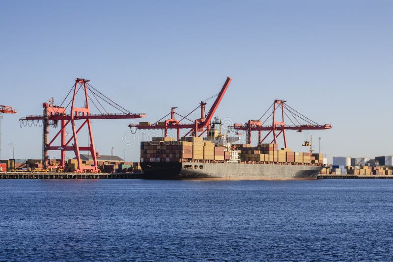 Container Ship stock image. Image of transportation, deliver - 31865867