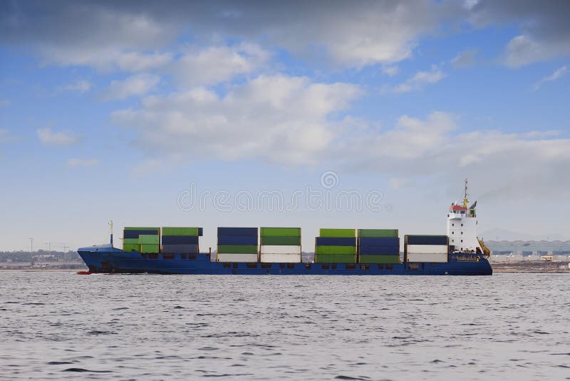 Container ship stock photo. Image of cargo, boat, import - 50315202