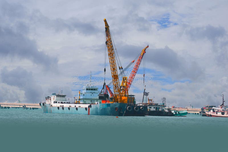 Container Ship for Morning Import and Export Editorial Stock Photo ...