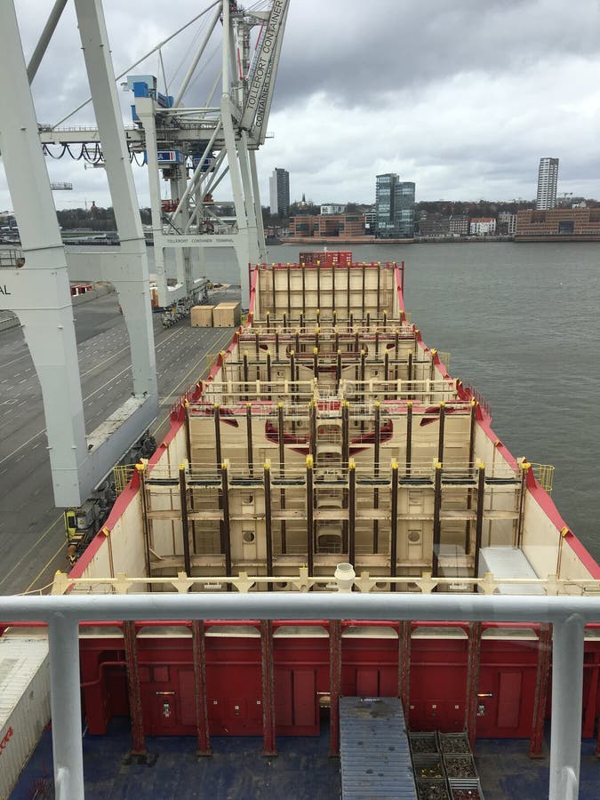 Container ship editorial image. Image of open, ship, container - 91668420