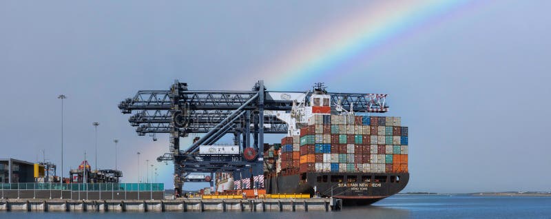 174 Container Ship Rainbow Stock Photos - Free & Royalty-Free Stock ...