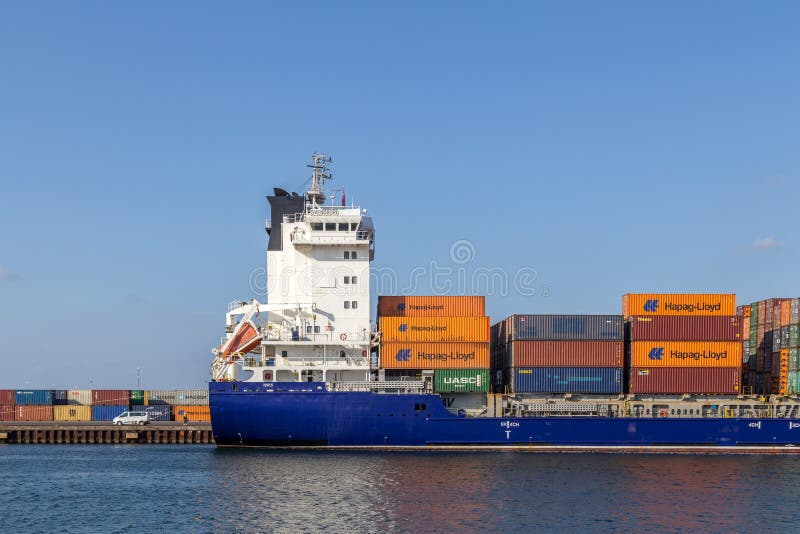 Freight Ship Side View