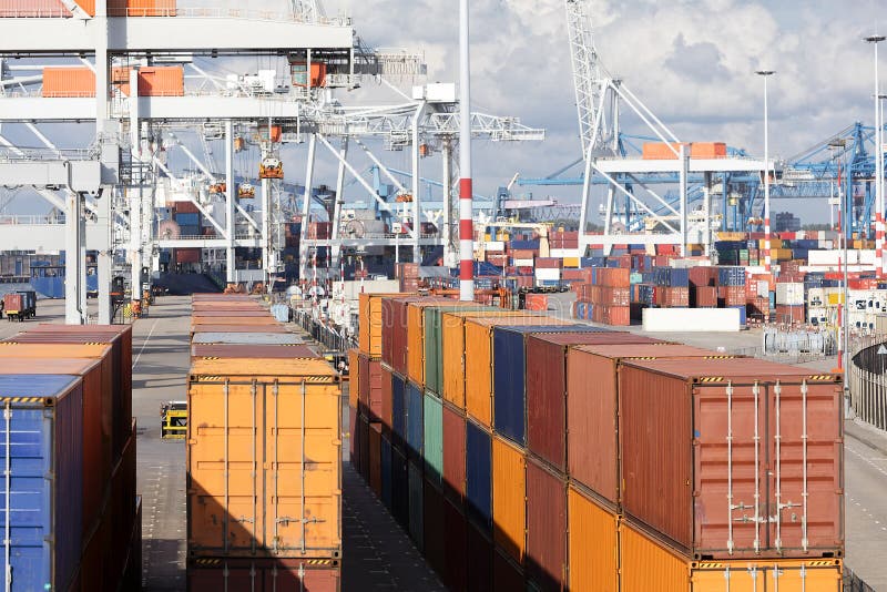 Harbour stock image. Image of container, horizontal, load - 60221347