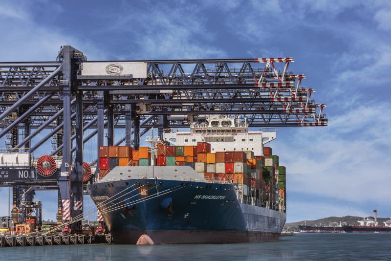 Container Shipping, Import and Export Editorial Image - Image of ...