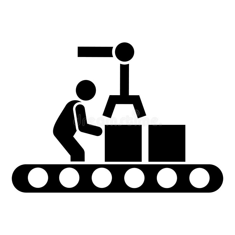 Container, Shipping, Man, Machinery, Automation Icon. Element of ... Container, Shipping, Man, Machinery, Automation Icon. Element of ...