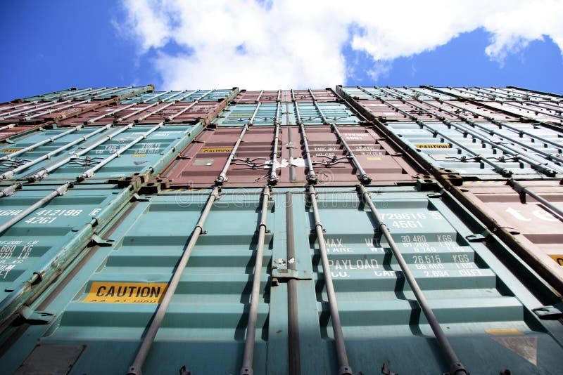 Container and sky stock photo. Image of goods, container - 697792
