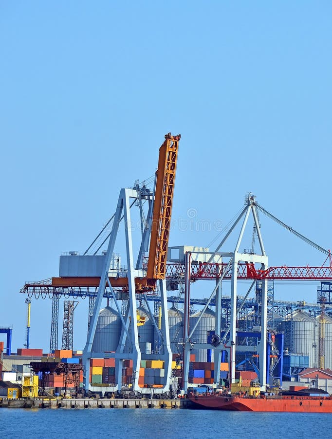 Container Stack on Freight Ship Stock Photo - Image of port, export ...