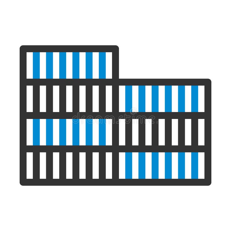 Container Stack Icon stock vector. Illustration of load - 238034133