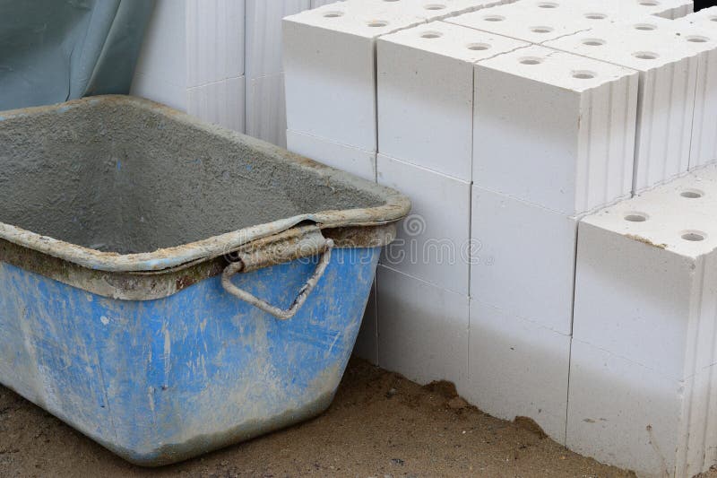 Container and stone wall stock photo. Image of build - 28048828