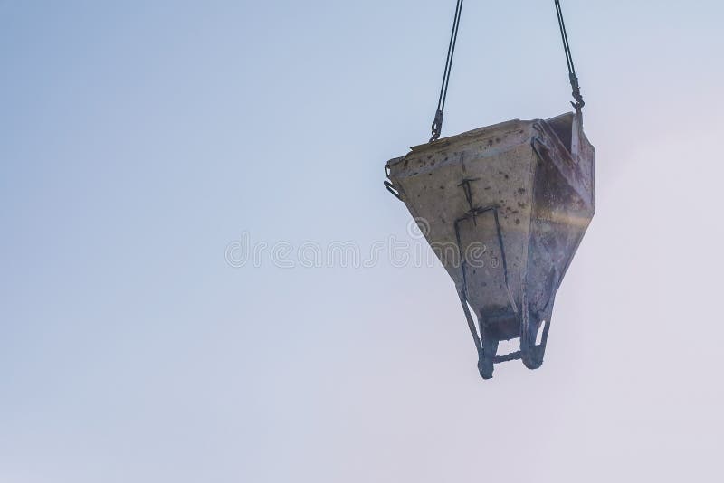 Container for Supplying Concrete Mortar Stock Image - Image of ...