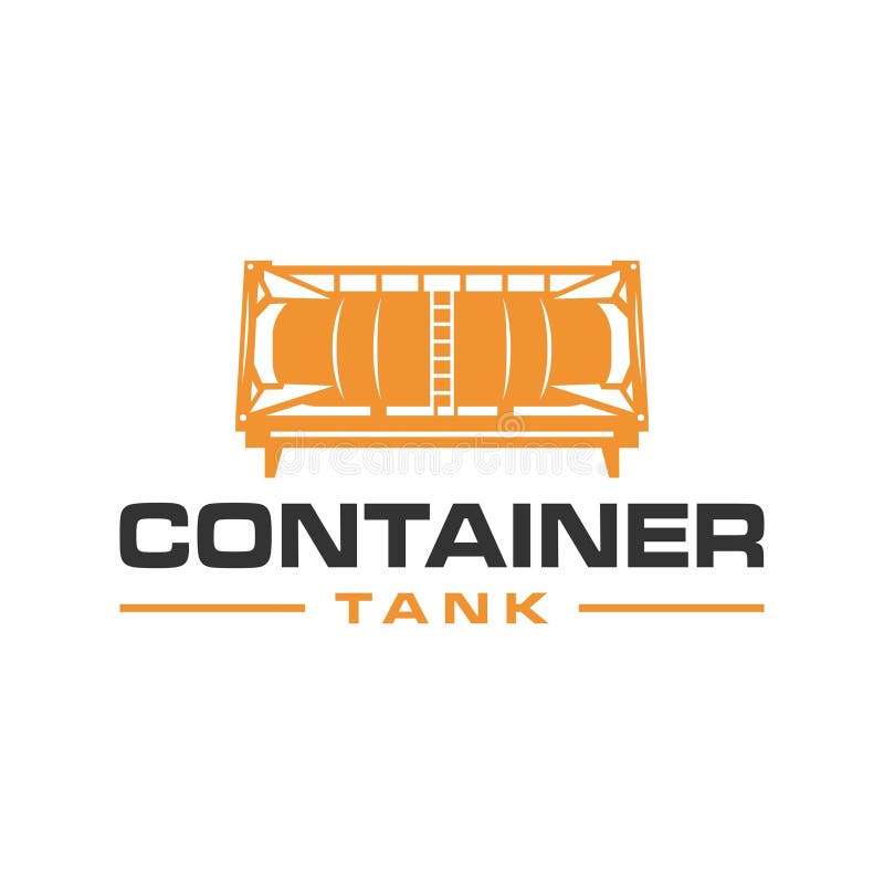 Container Tank Illustration Logo Stock Vector - Illustration of pump ...