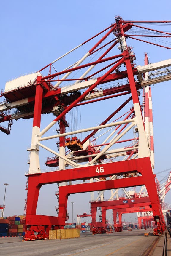 Container terminal stock image. Image of depot, hatch - 22140949