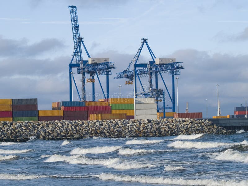 Container Terminal stock image. Image of container, deliver - 6994301