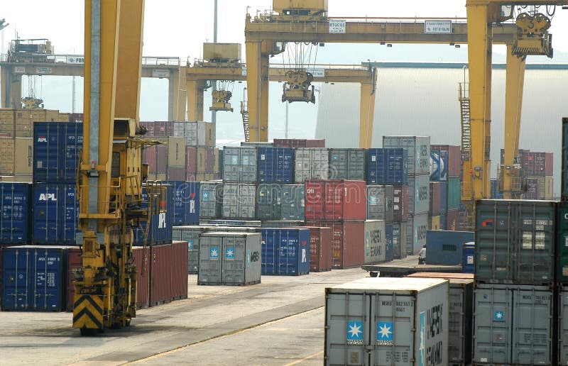 Container Terminal editorial image. Image of kelapa, freight - 56430240