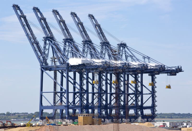 Container terminal stock image. Image of crane, shipping - 86326913
