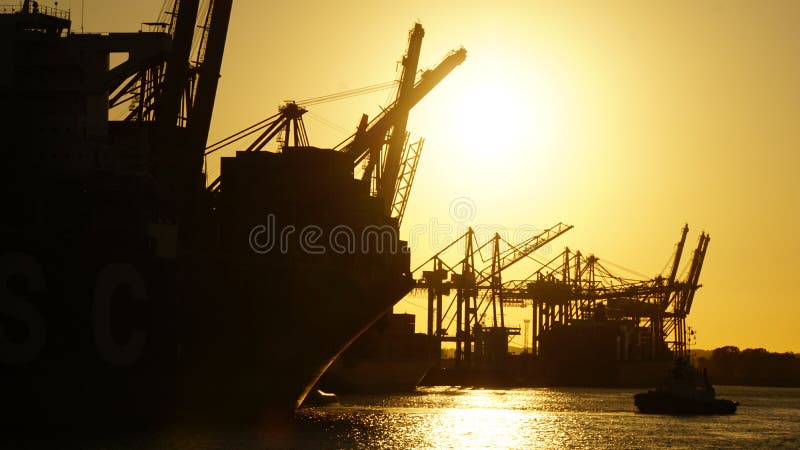 Container terminal stock photo. Image of storage, carrying - 57718316