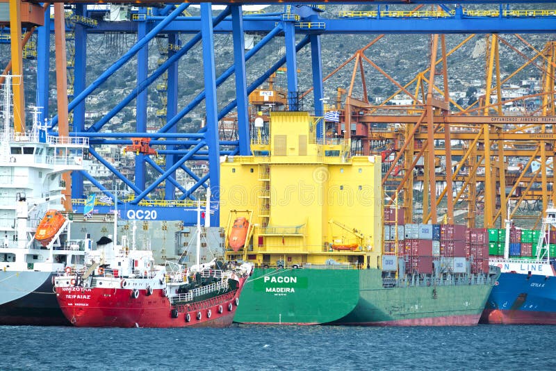 Container terminal editorial image. Image of biggest - 65511820
