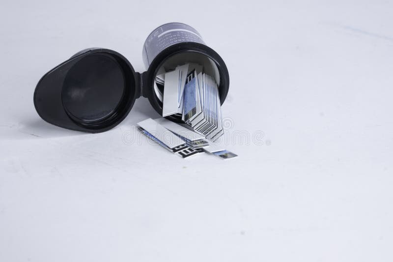 Container of Testing Strips Stock Image - Image of monitoring, meter ...
