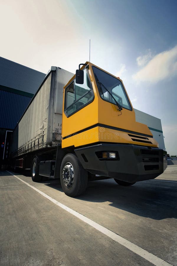 Container truck stock image. Image of export, logistics - 195241665