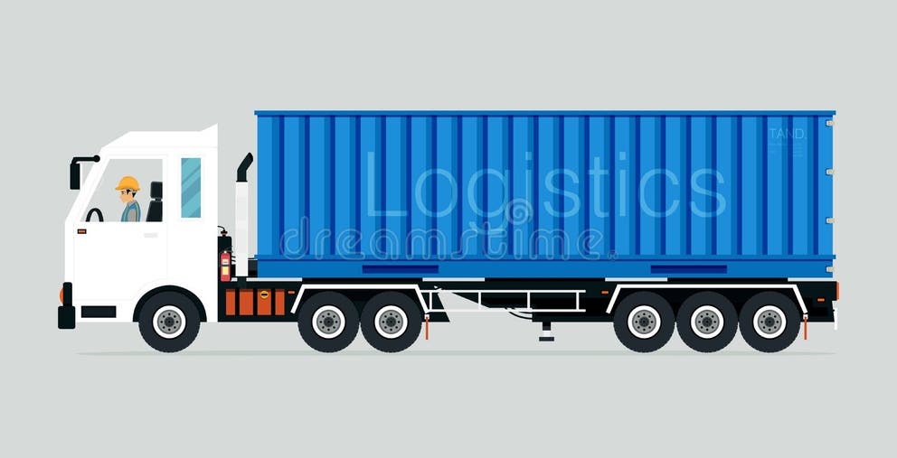 Container Truck Stock Illustrations – 103,658 Container Truck Stock ...