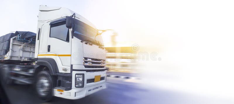 Container Truck Freight Transport and Freight Business Stock Image ...