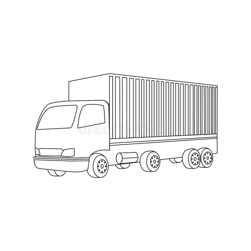 Container Truck Icon Stock Illustrations – 37,681 Container Truck Icon ...