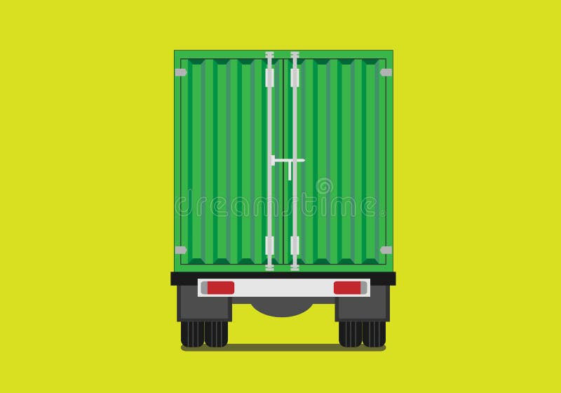 Container Truck Illustration Stock Vector - Illustration of document ...