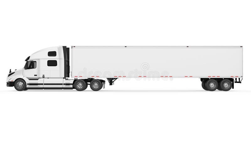Container Truck Isolated stock illustration. Illustration of render ...