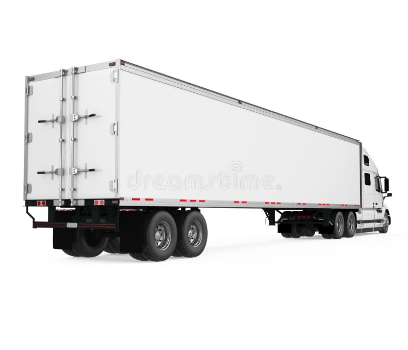 Container Truck Isolated stock illustration. Illustration of render ...