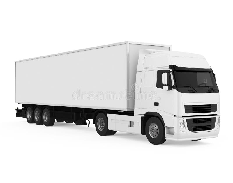 Container of Truck with Boxes Stock Illustration - Illustration of ...
