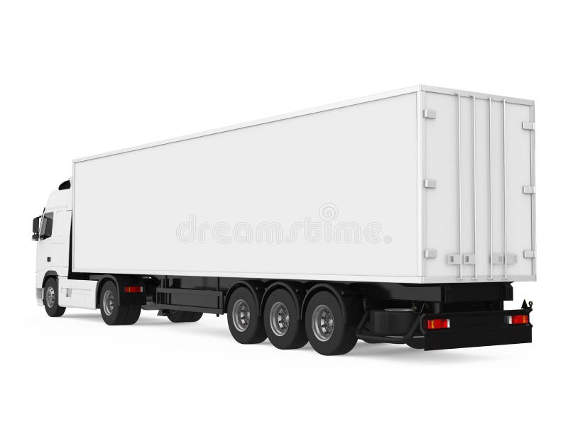 Container Truck Isolated stock illustration. Illustration of haul ...