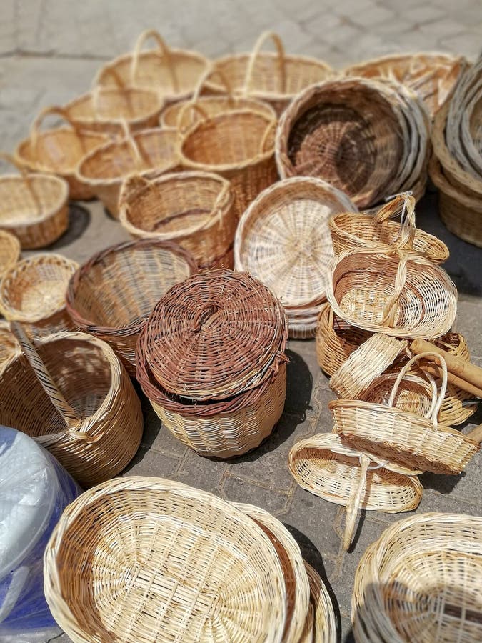 A Prepared Amount of Baskets. Stock Image - Image of baskets, closeup ...