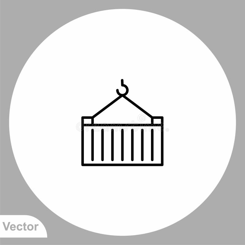 Container Vector Icon Sign Symbol Stock Vector - Illustration of glass ...